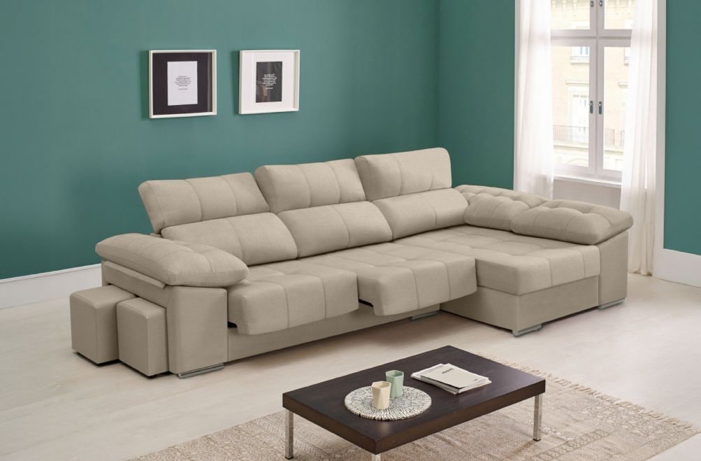 Sofás chaise longue cómodos y funcionales
