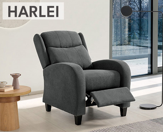 Sillón relax de tela Harlei de HOME - La Tienda HOME